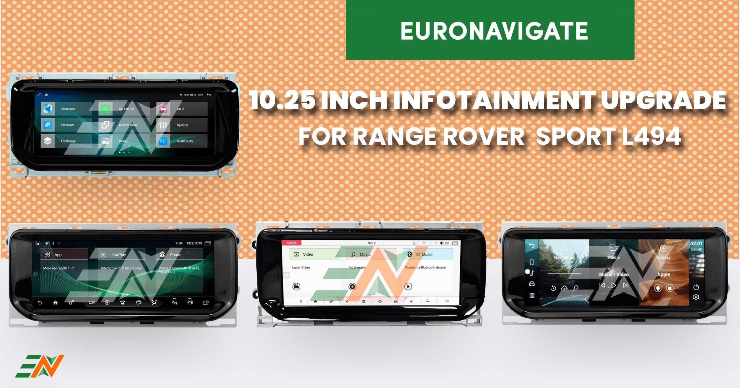 10.25 inch Android 13 Infotainment Upgrade System for Range Rover Sport ...