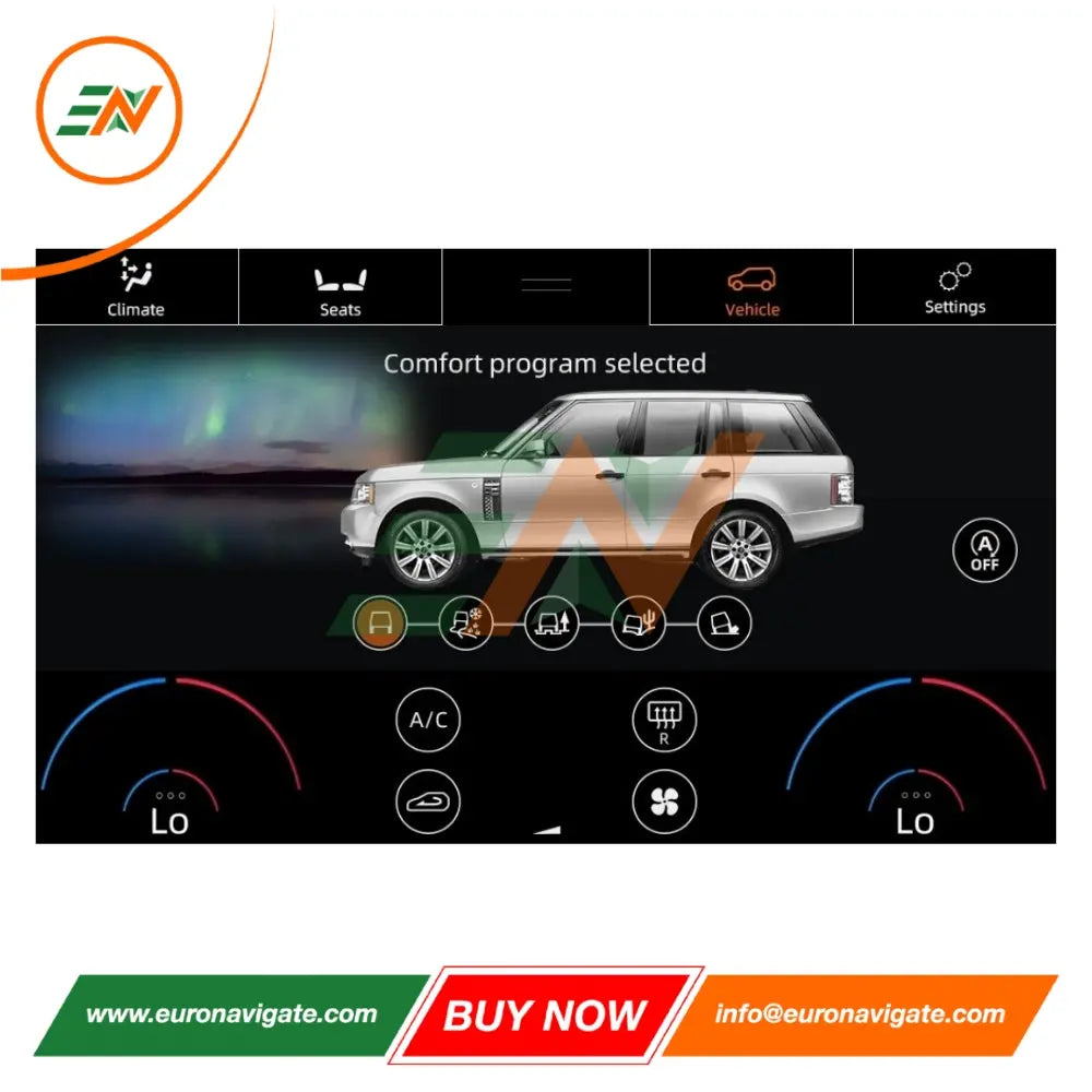 10-inch HD IPS LCD Touch Screen AC Control Module for Range Rover Vogue ...