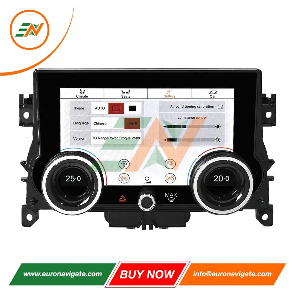 7-inch HD IPS LCD Touch Screen AC Control Module for Range Rover Evoque ...