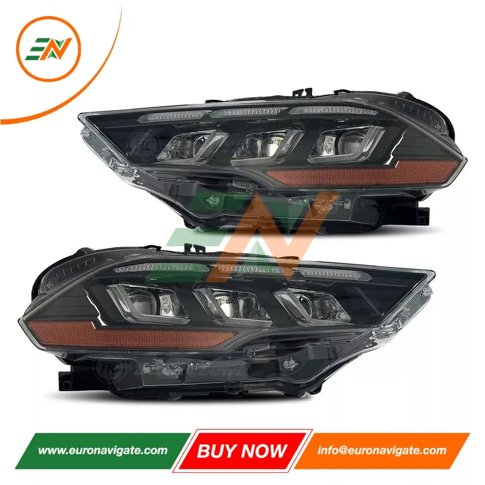 Triple Beam LED Sequential Headlights for Ford Mustang